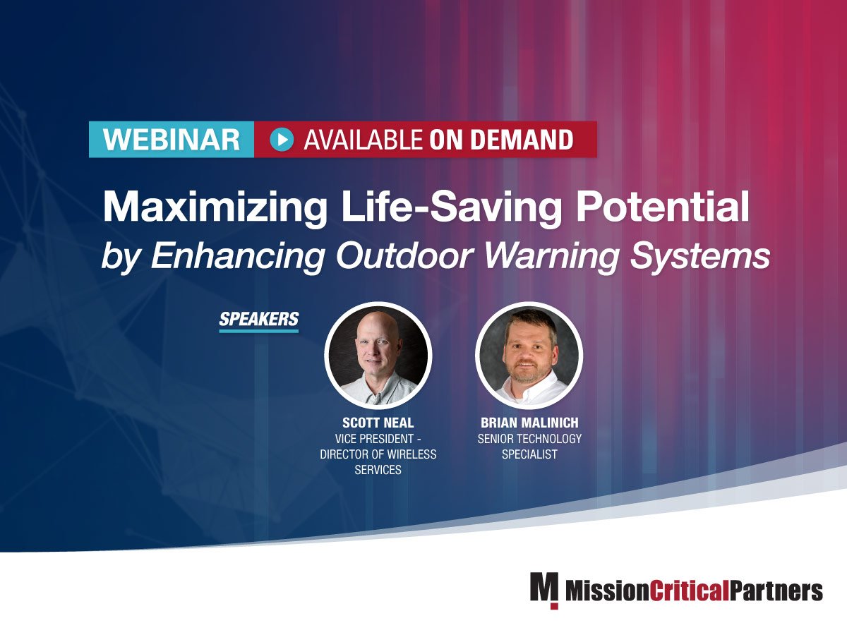 On-Demand Webinar: Maximizing Life-Saving Potential by Enhancing Outdoor Warning Systems